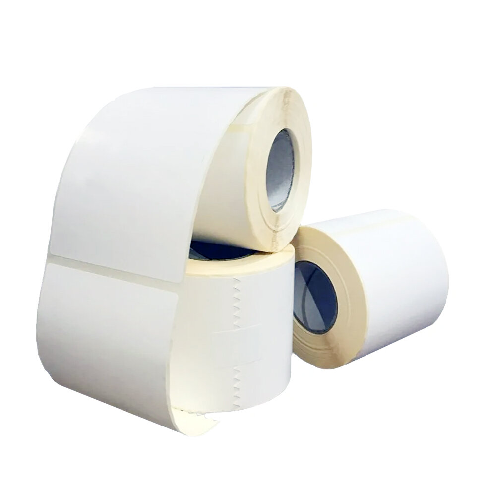 Термоэтикетки ЭКО, самоклеящиеся, термотрансферные, 75x120, 300 штук в рулоне