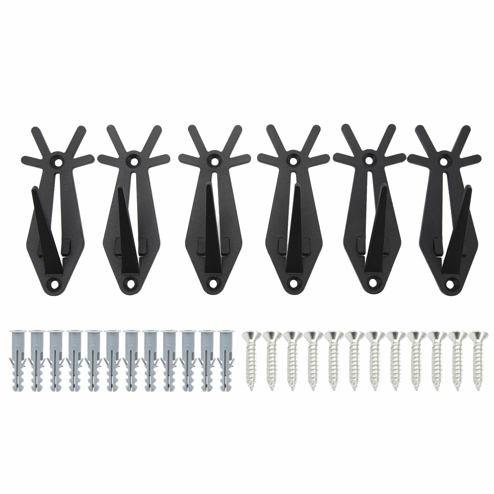 6 шт. крепления для подвешивания черепов, европейский стиль, с рогами, для дома и улицы