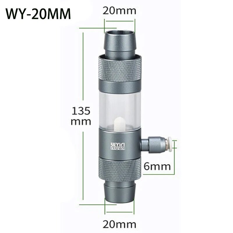 ZRDR внешний диффузор CO2 для аквариума, Серый