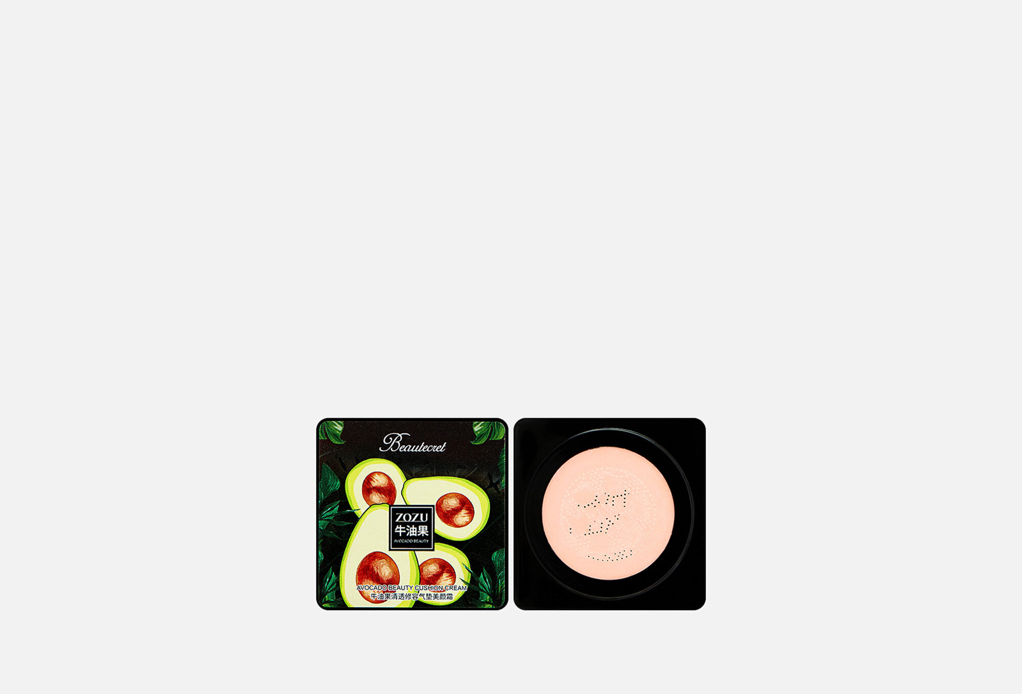 Кушон для лица 3 в 1 ZOZU avocado extract 02. Слоновая кость