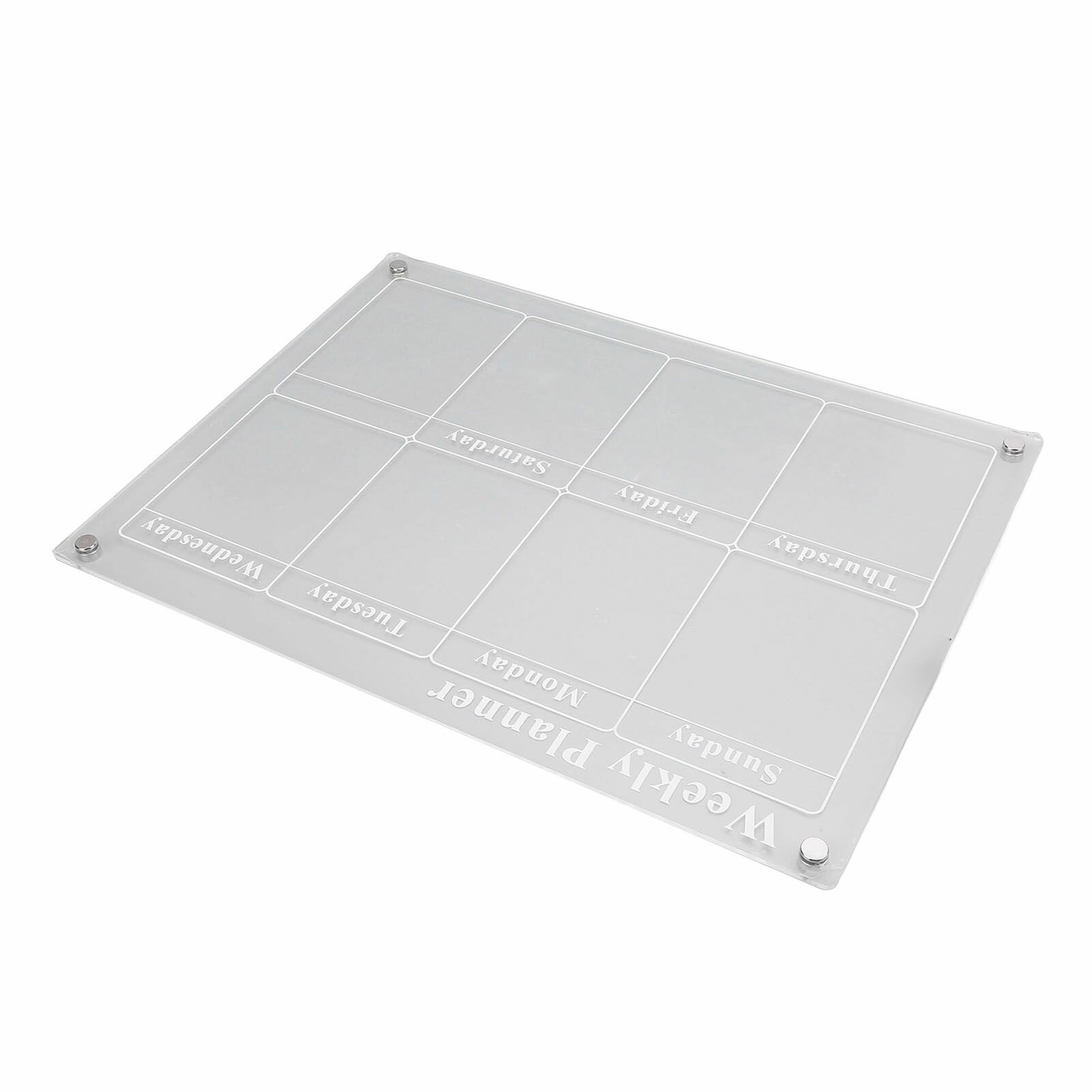 Акриловая доска для сухого стирания, календарь, многоразовый прозрачный календарь, доска-планировщик с 3-цветными маркерами