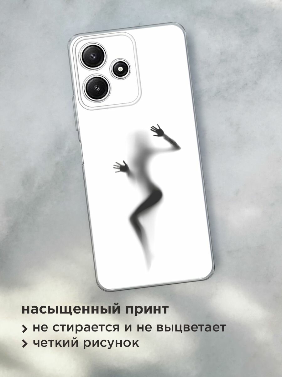 Чехол на Xiaomi Redmi 12 / Сяоми Редми 12 с принтом "Девушка в душе" — фото 1