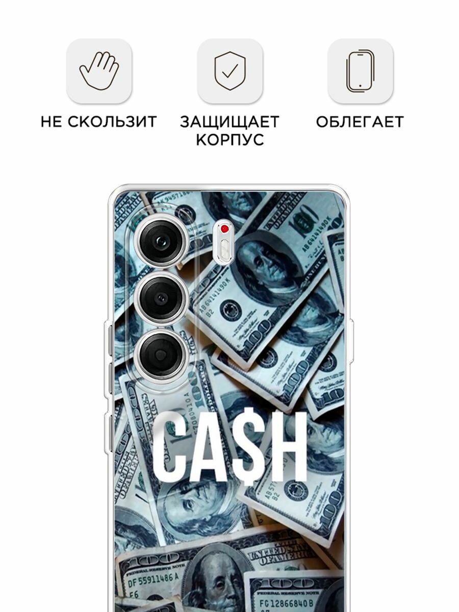 Чехол на Tecno Camon 40 Pro / Текно Камон 40 Про с принтом "Cash" — фото 1