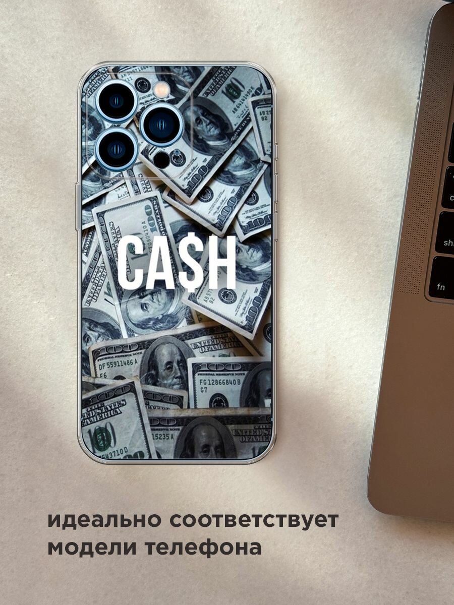 Чехол на Apple iPhone 13 Pro / Айфон 13 Про с принтом "Cash" — фото 1