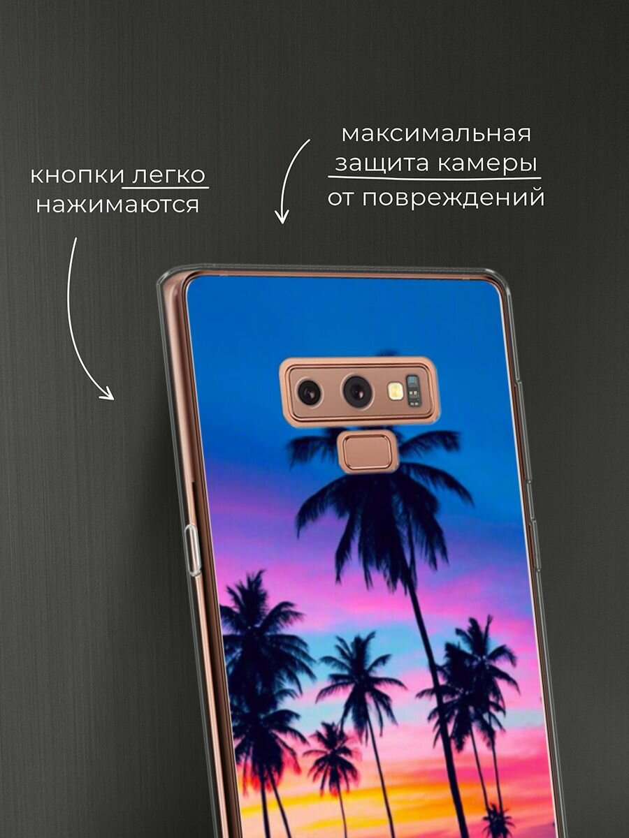 Чехол на Samsung Galaxy Note 9 / Самсунг Галакси Нот 9 с принтом "Закат 5" — фото 1