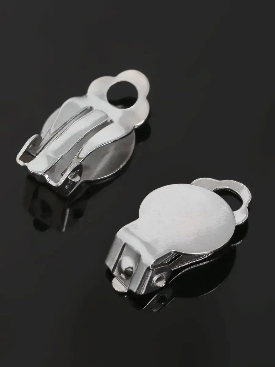 Основа под серьги-клипсы, набор 5 пар