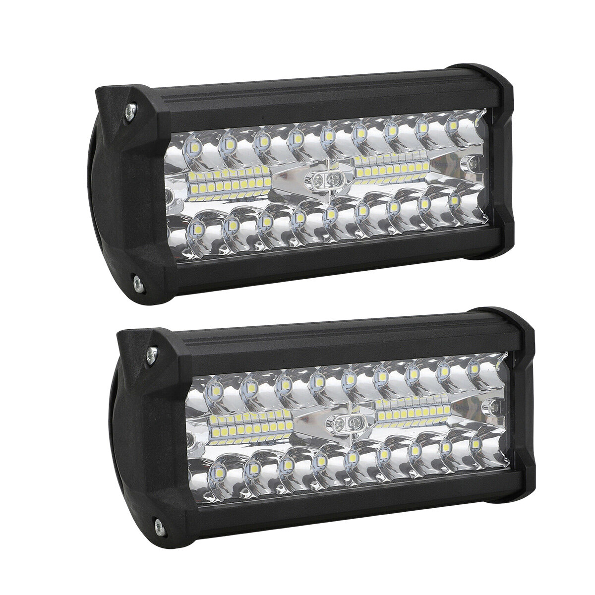 7-дюймовый 400-ваттный комбинированный точечный и прожекторный светильник с проводкой 16AWG для светодиодного рабочего освещения, трехрядный, для внедорожников, грузовиков, автомобилей, квадроциклов и внедорожников