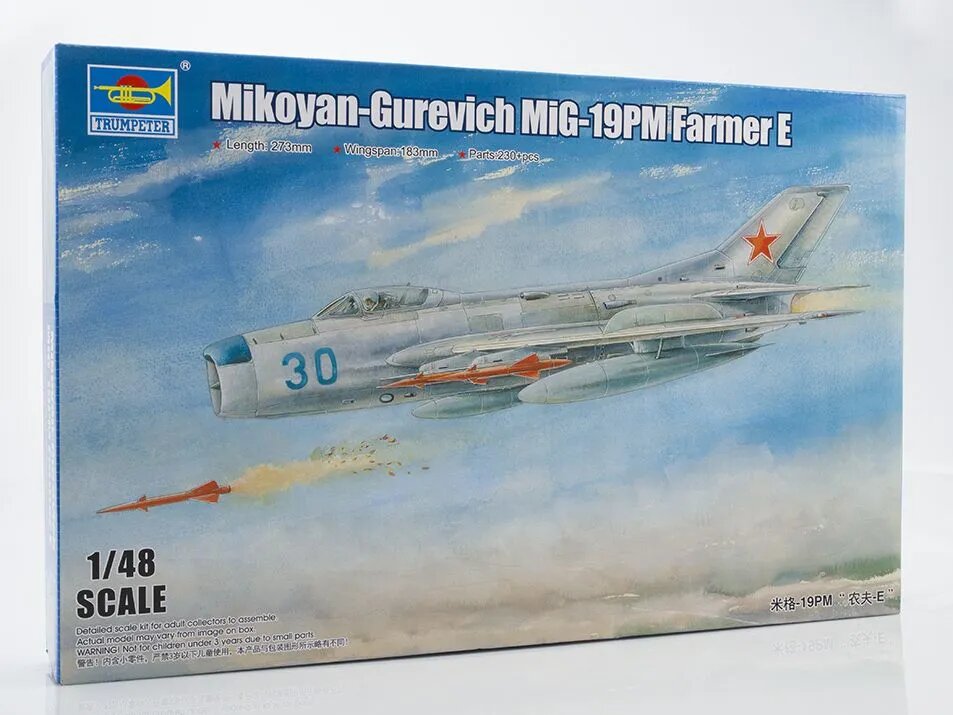 Сборная модель самолета Самолет МИГ-19М, масштаб 1/48