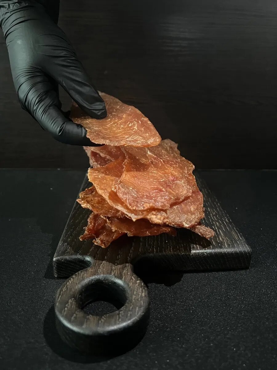 Джерки куриные, сушеное филе (мясные чипсы), 100г.