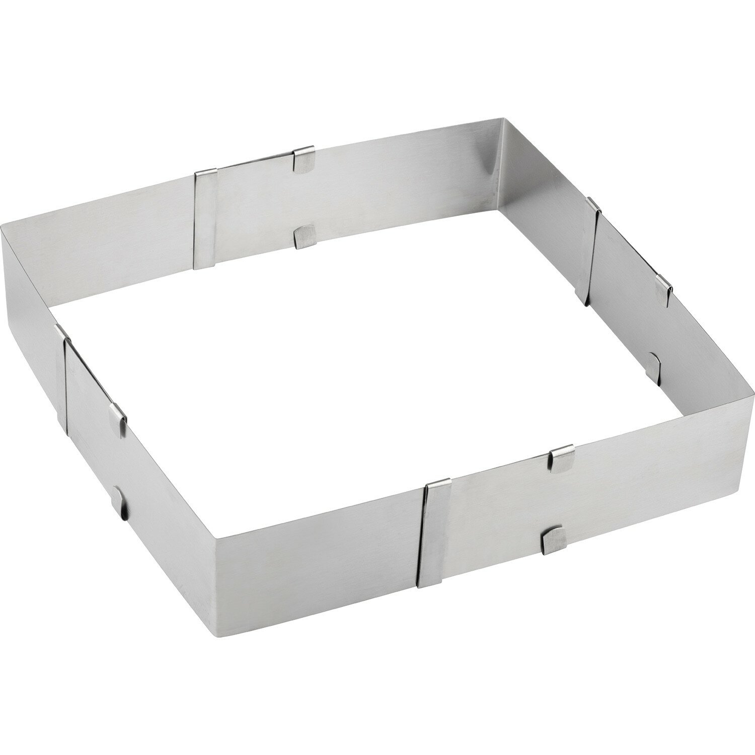 Mallony Torta раздвижная квадратная форма для выпечки 16-29 см из нерж. стали