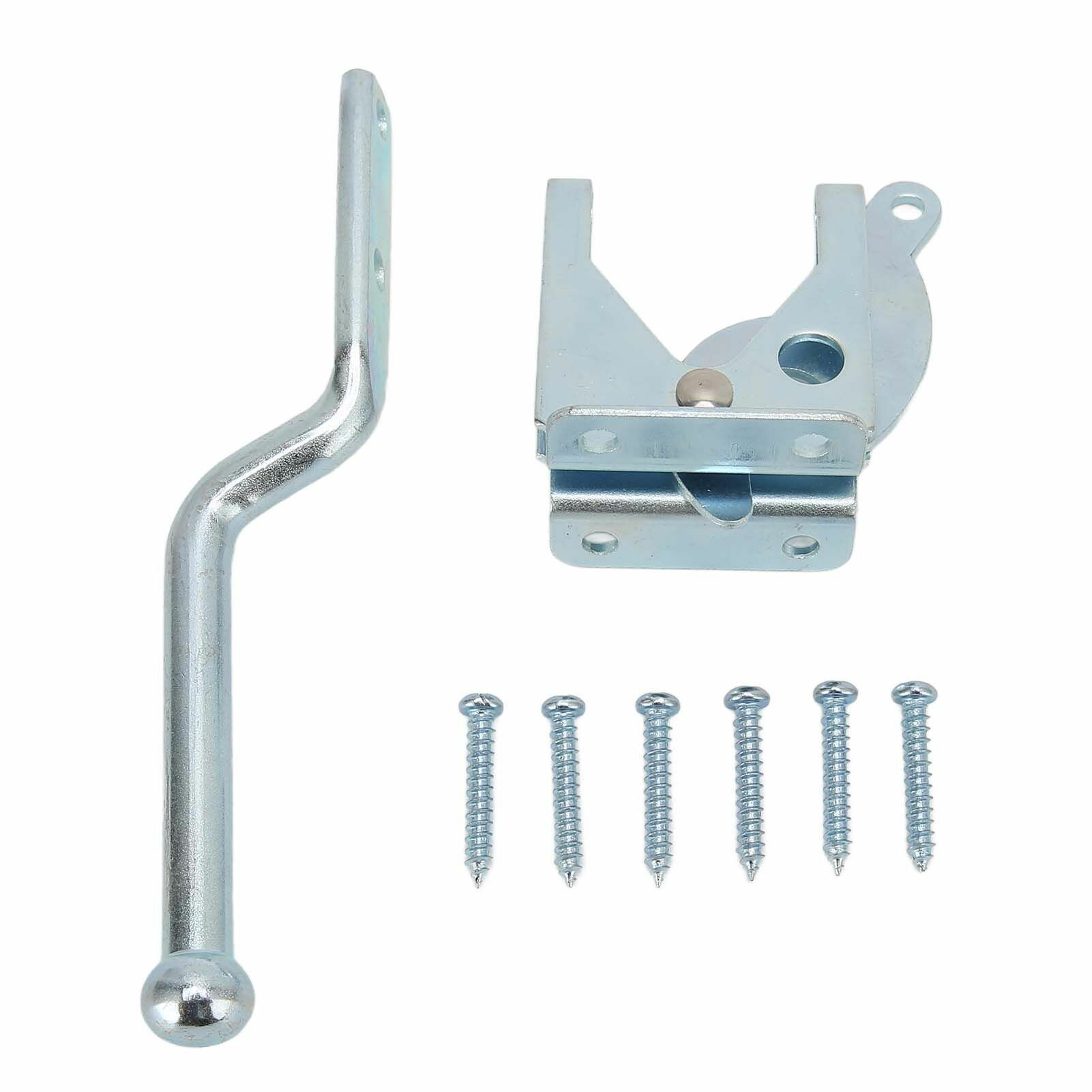 Защитный дверной замок из углеродистой стали, самоблокирующийся замок, фурнитура, аксессуары для забора, сарая, шкафа, гаража