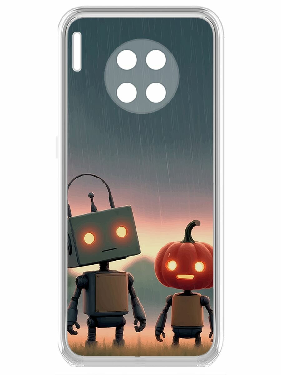 Чехол-накладка Krutoff Clear Case Кенты для Huawei Mate 30