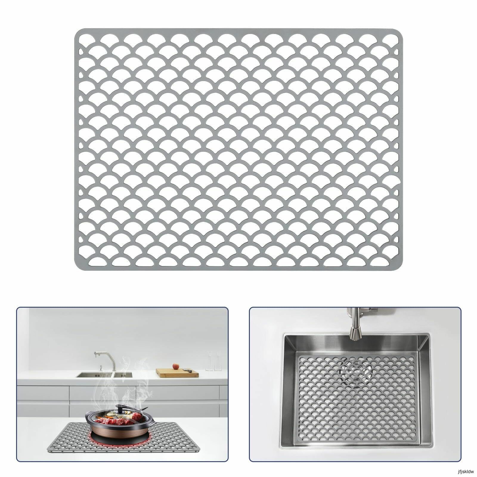 Защитная решетка для раковины 42x31 см. Спасение для вашей кухни! (Тишина и идеальный порядок)