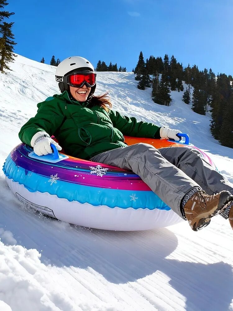 Надувная ватрушка Тюбинг "Snow Tube" диаметр 82 см, максимальная нагрузка 100 кг — фото 1