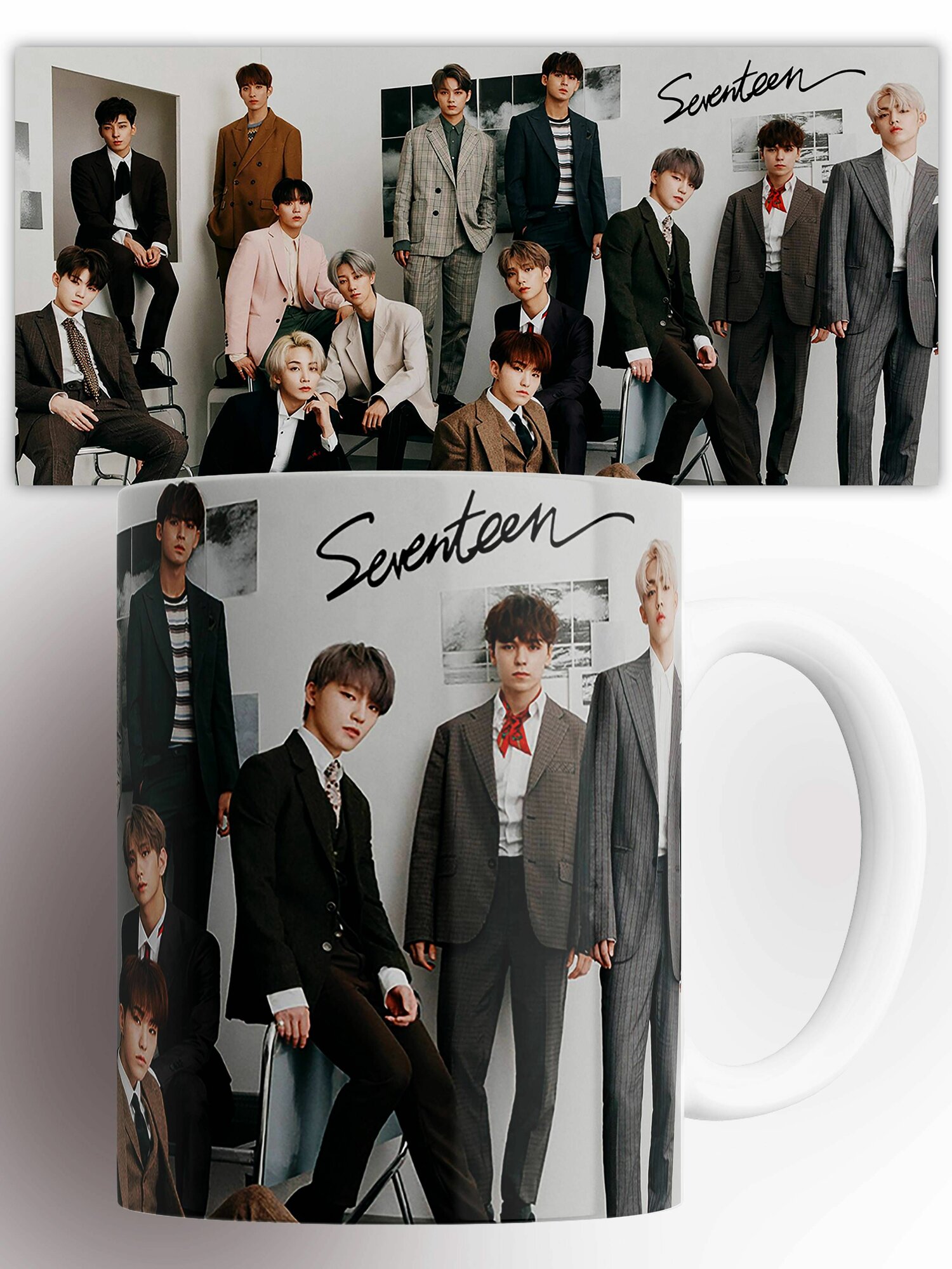 Кружка Seventeen К-ПОП K-POP 330 мл