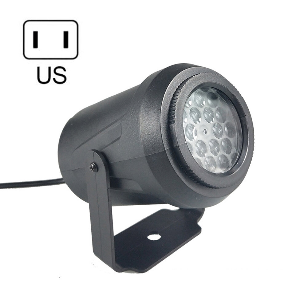 16 цветных слайд-проекторов со снежинками, светодиодные проекционные вращающиеся огни, рождественские вращающиеся прожекторы для внутреннего или наружного декора