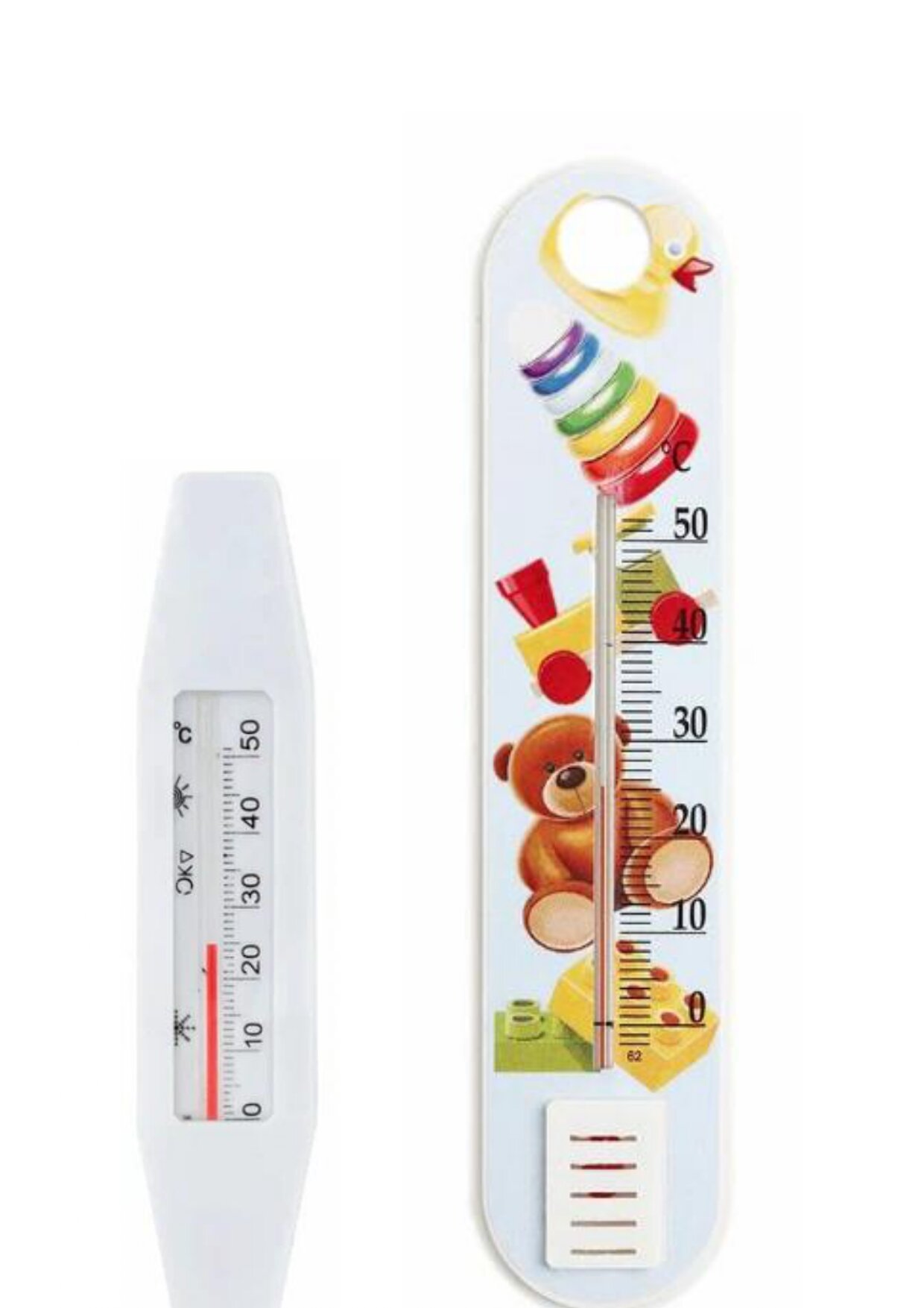 Набор для новорожденного: Термометр для детской комнаты и Термометр для купания, Первый термометровый завод