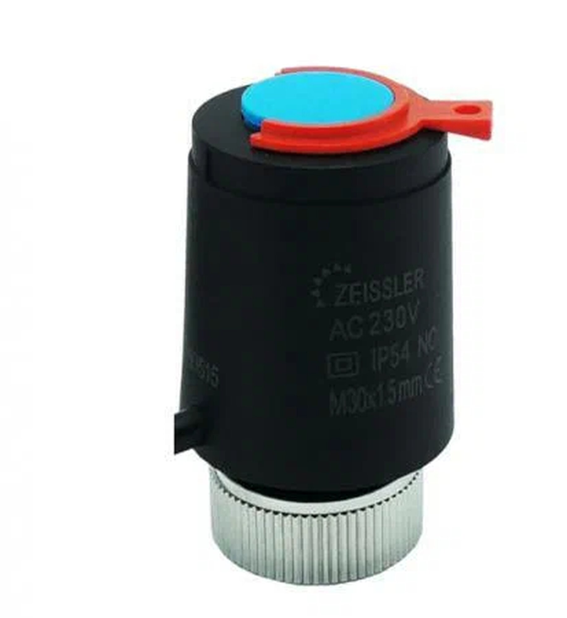 Сервопривод черный для теплого пола и радиатора M30x1.5 нормально закрытый