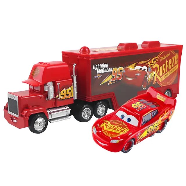 Disney Pixar Тачки 2/3 Молния Маккуин Мак Дядя Джексон Шторм Машина Грузовик 1:55 Литой автомобиль Металлические игрушки Подарок для детей