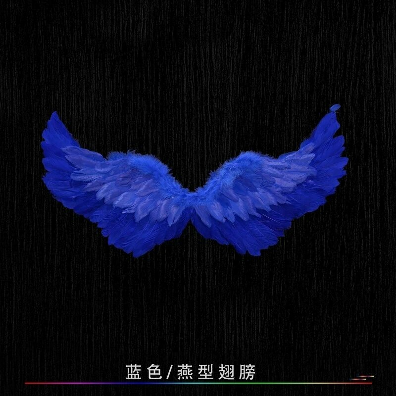 Крылья ангела из пера Синий, M, Royal Blue