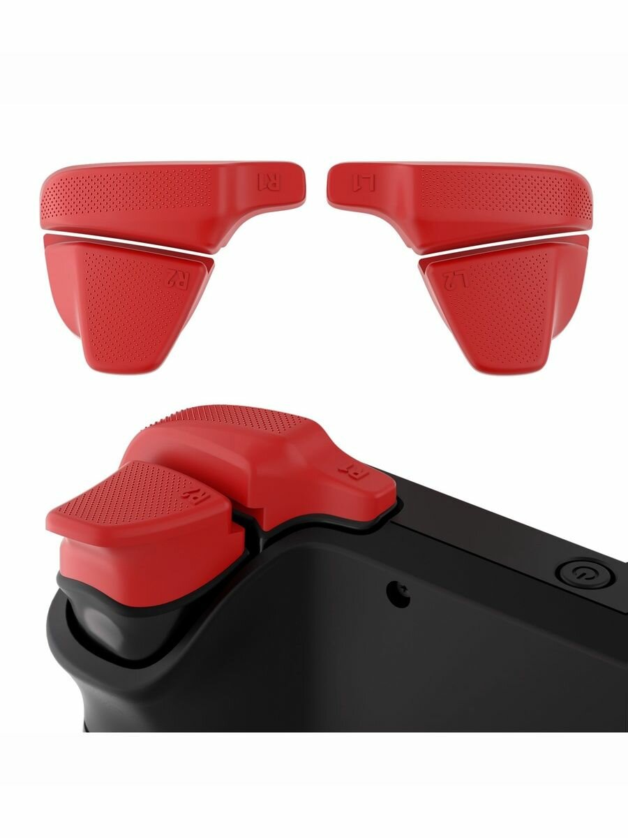 Удлинители курков для Steam Deck LCD/OLED, Красный, набор PlayVital
