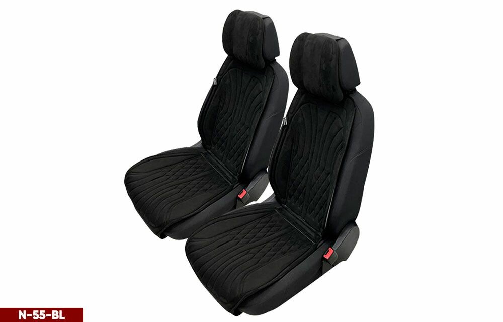 Накидки на сиденья для Audi A1 A3 A4 A5 A6 A7 A8 / Ауди Q3 Q5 Q7 Q8 / 80, 100 и др. на пердний ряд замша с перфорацией