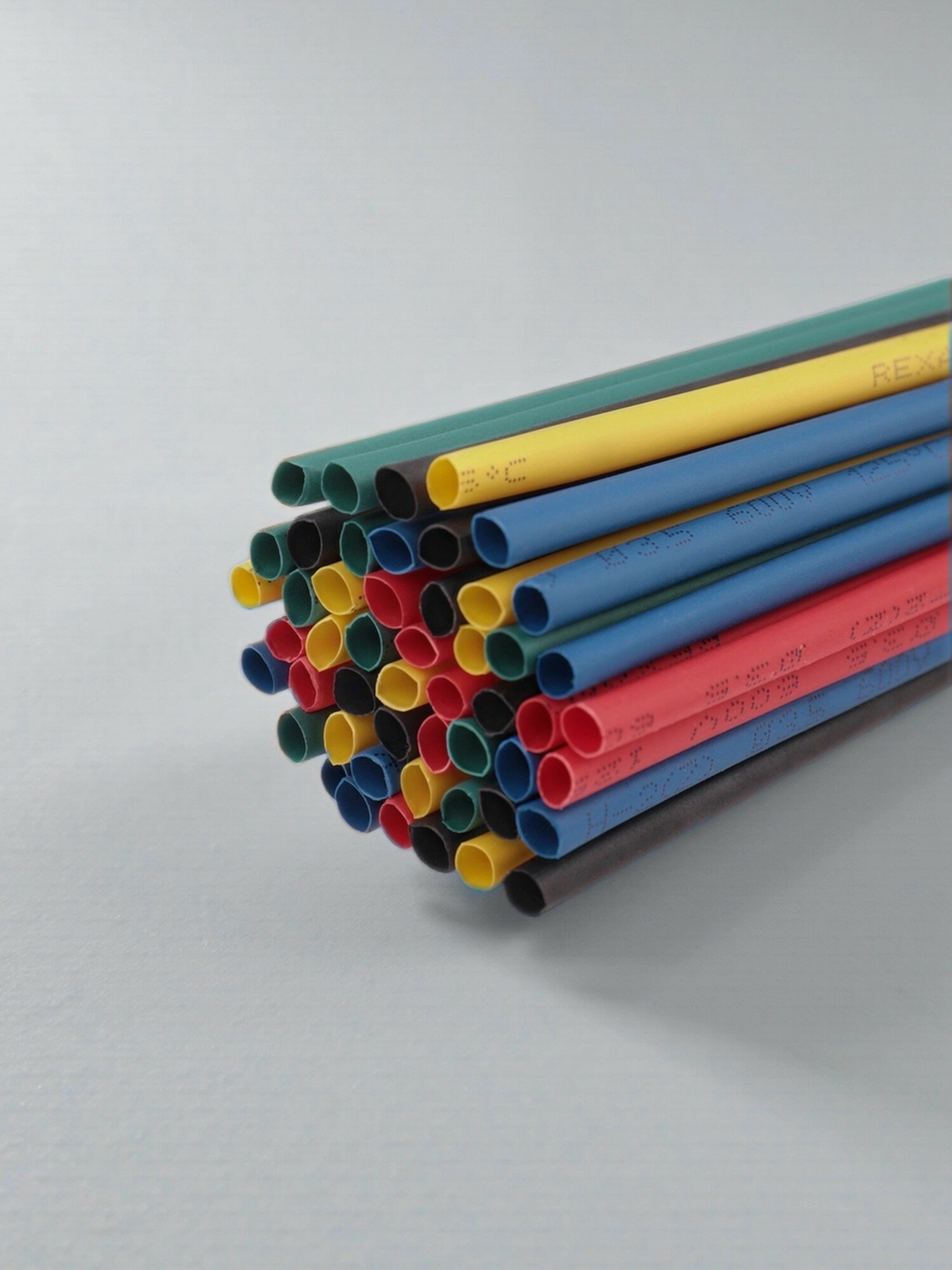 Термоусаживаемые трубки REXANT 3,5/1,75 мм, набор 5 цветов, 50 шт. по 1 м