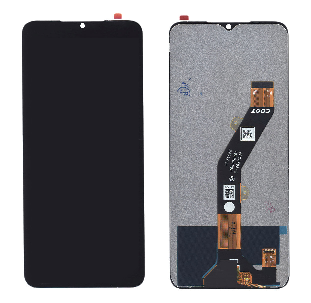 Дисплей (модуль) для Infinix Smart 7 (X6515), Tecno Spark Go 2023 в сборе с тачскрином черный