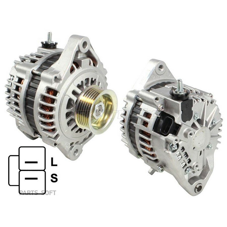 Генератор NISSAN AD Y11/AVENIR W11/BLUEBIRD SYLPHY G10/SUNNY B15 98- QG15DE/QG16DE/QG18DE 12V 80A от официального дистрибьютора, SAT, артикул ST850042