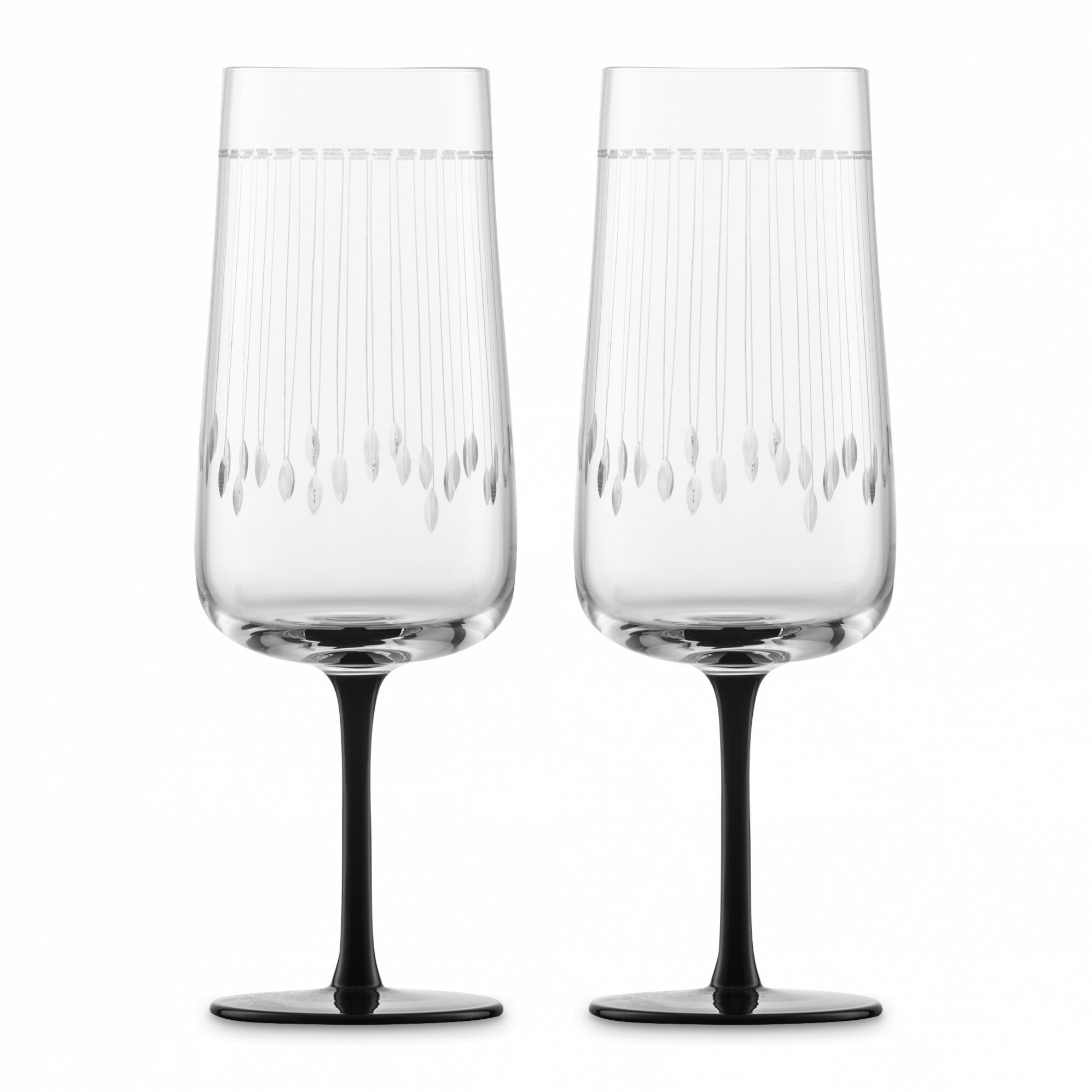 Набор фужеров для шампанского, ручная работа, объем 317 мл, 2 шт 121611 Glamorous