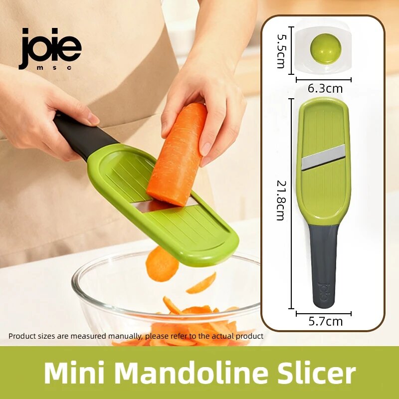 Мини-мандолина Joie, овощерезка из нержавеющей стали для картофеля, моркови, огурца, сыра, кухонные аксессуары, инструменты