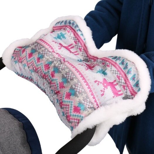 Муфта для рук, цвет вязанный розовый