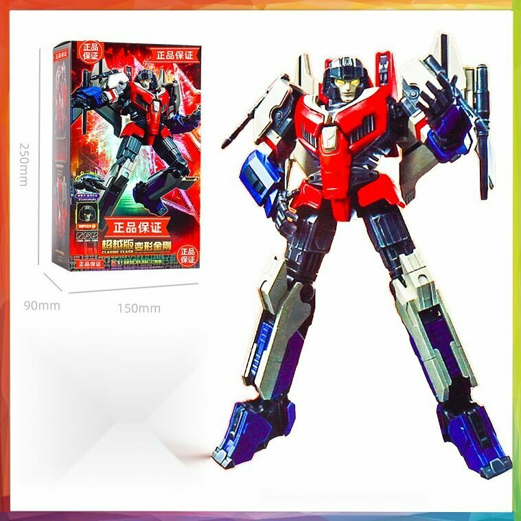 Фигурка Конструктор робот трансформер "Старскрим / Starscream ONE", автобот, для коллекции фигурок, светящаяся игрушка для глаз