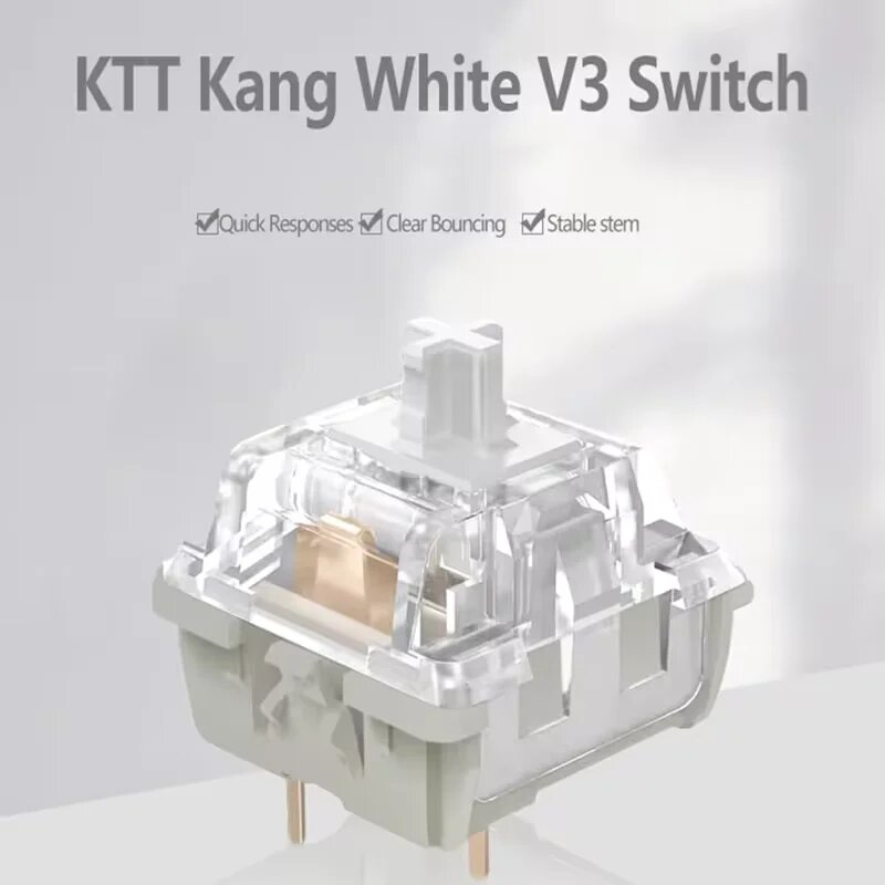 Механическая игровая клавиатура KTT Kang White V3 90 PCS