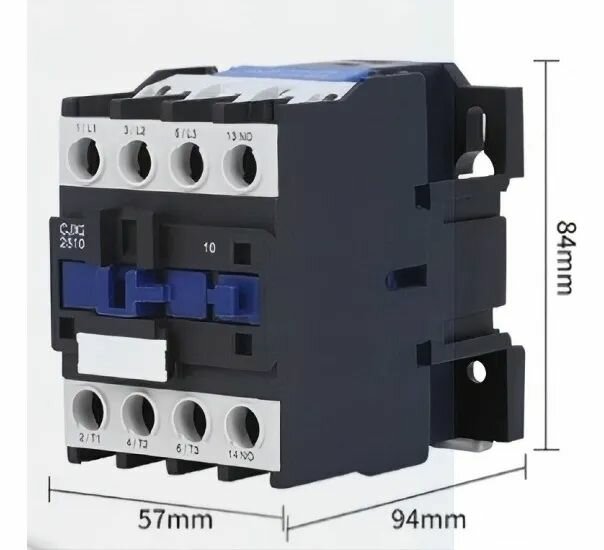 Пускатель (контактор) трехфазный 25А 25 Amperes IEK KMU25 AC220V 50/60Hz 4 полюса 3NO+1NC с катушкой управления