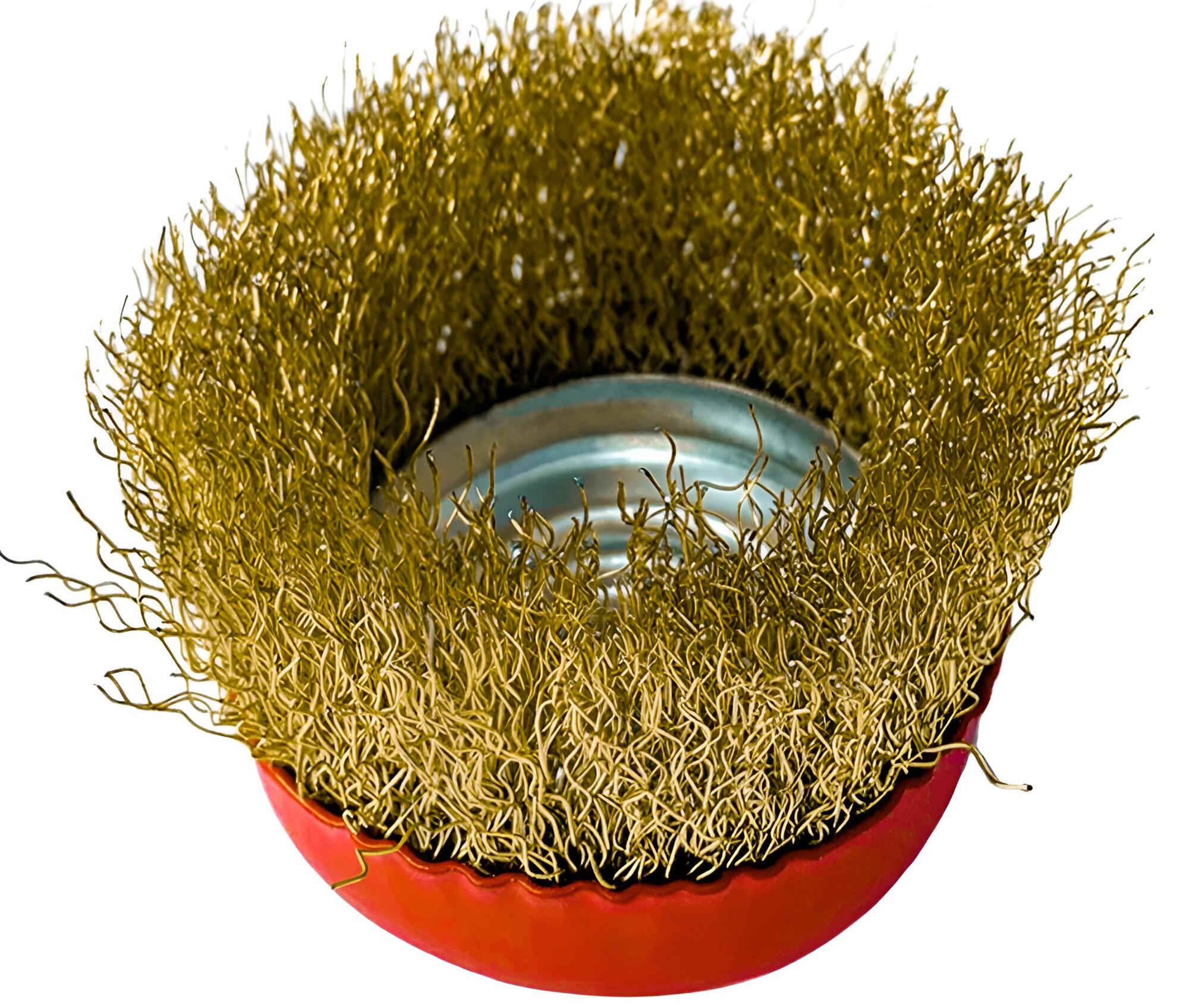 Щетка для УШМ чашеобразная 75 мм М14 Мягкая латунь чашка (5шт)