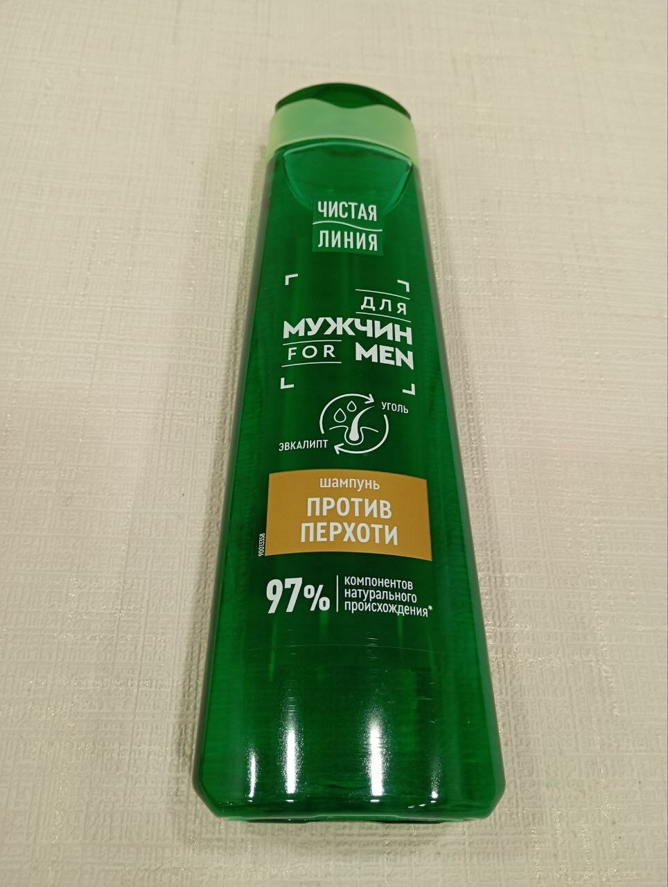 Чистая Линия Шампунь для волос мужской против перхоти, 400 мл