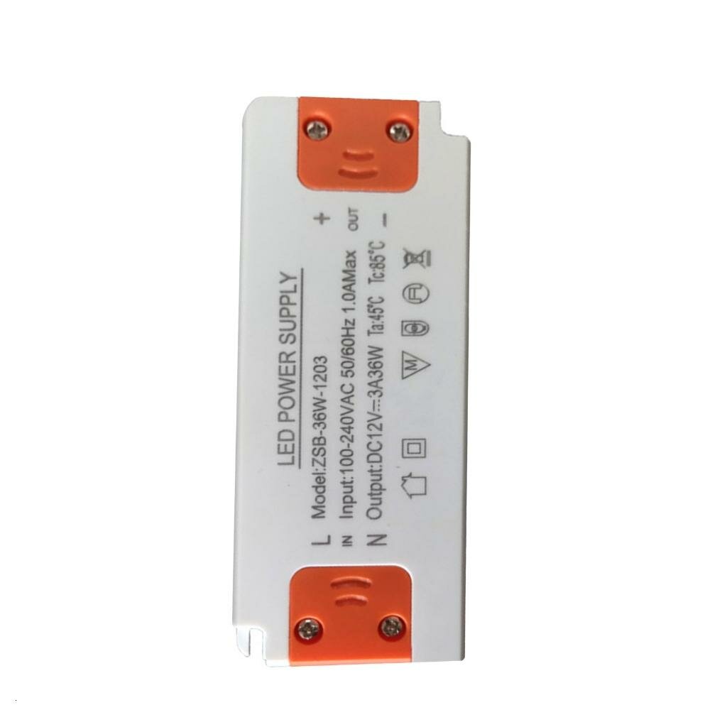 Светодиодный источник питания Низкие напряжения перегрузка перегрузки Защиты Стабильный выход для освещения полос, 36W