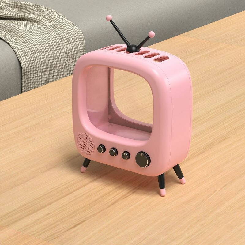 Телевизионный мини-аквариум с рыбками, украшение для рабочего стола