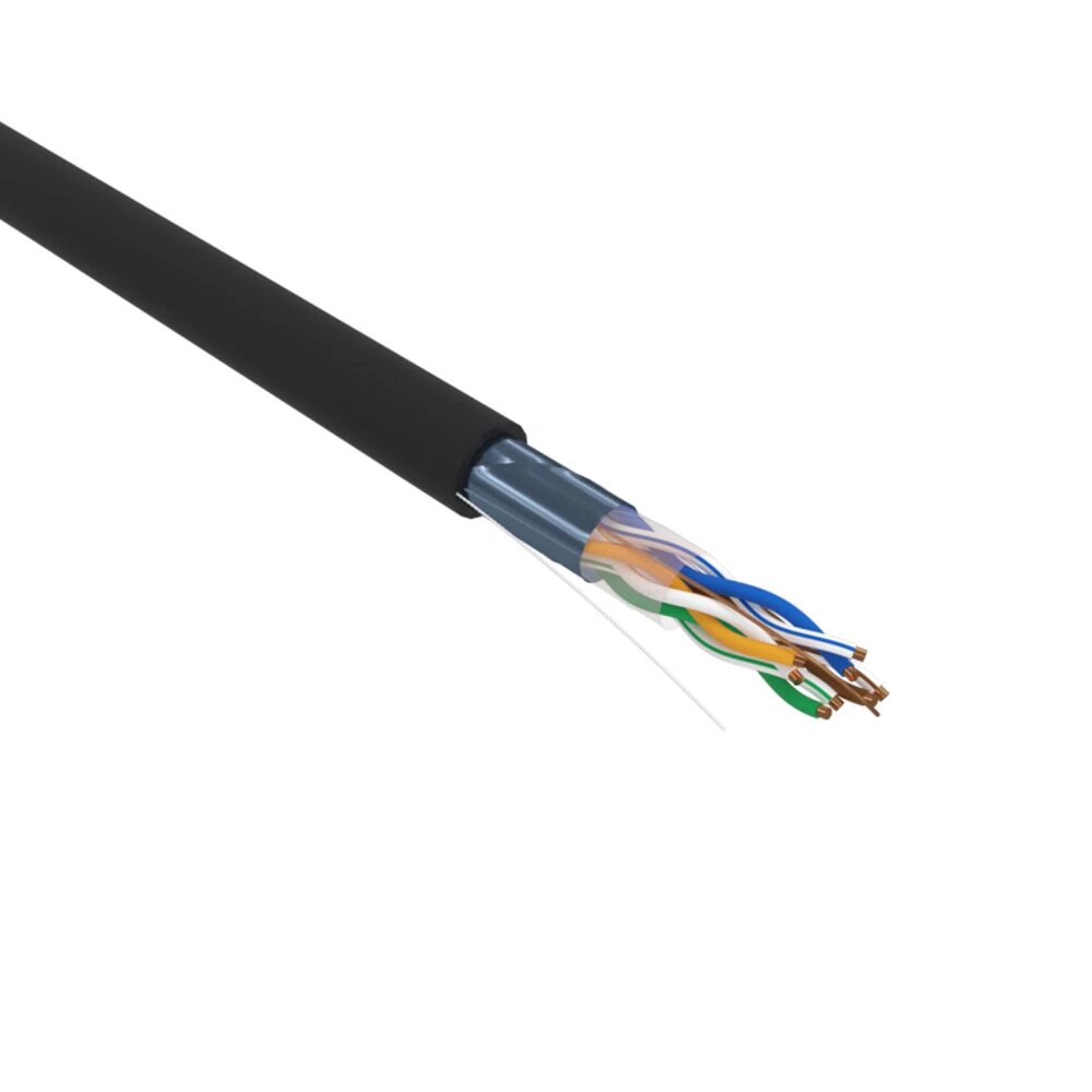 Интернет-кабель (витая пара) U/UTP CAT5e 4х2х0,48 мм CU PE Proconnect черный Proconnect 01-0054