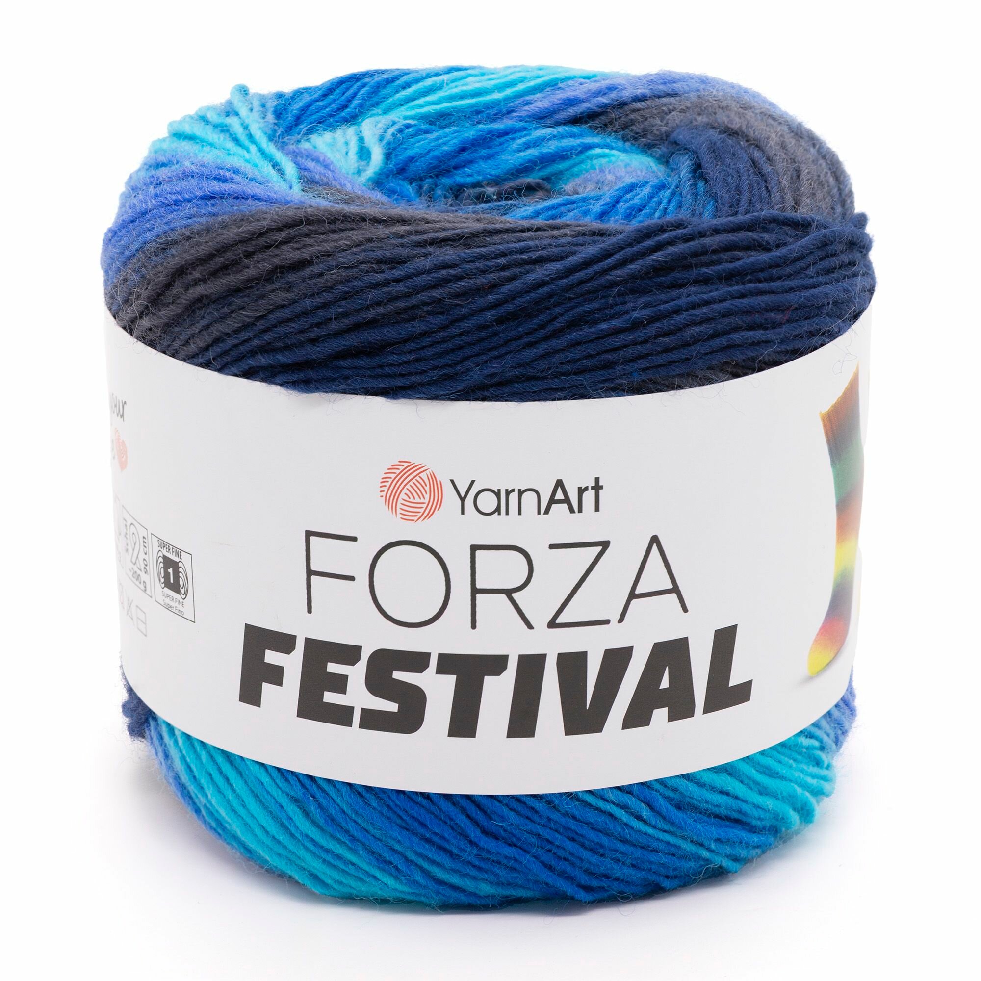 Пряжа YarnArt Forza Festival 2902 (2 мотка, 100г/420м)