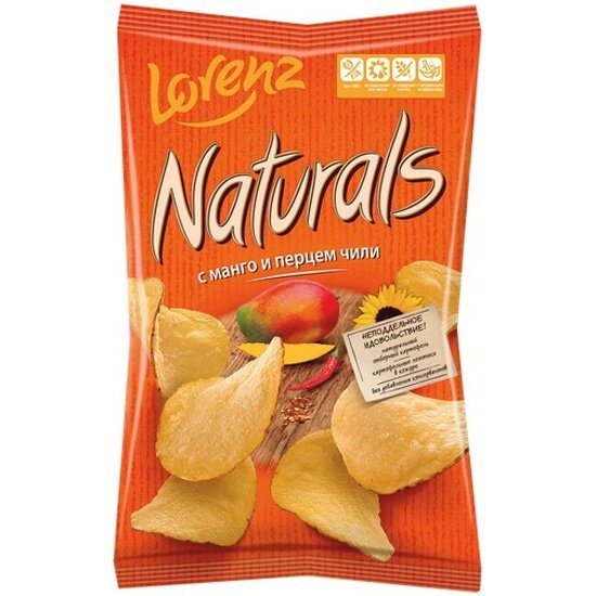 Картофельные чипсы Lorenz “Naturals” с манго чили 100 г