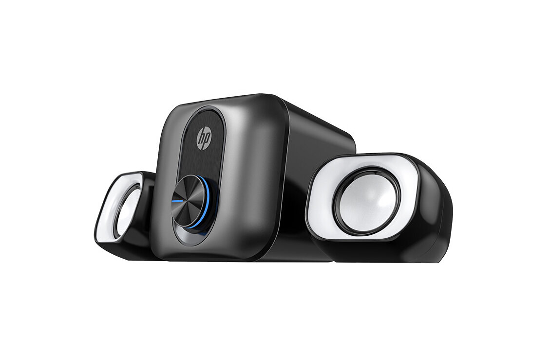 Компьютерные колонки HP HUIPU DHE 2111s проводная аудиосистема компактная, черные, мощная система с豊