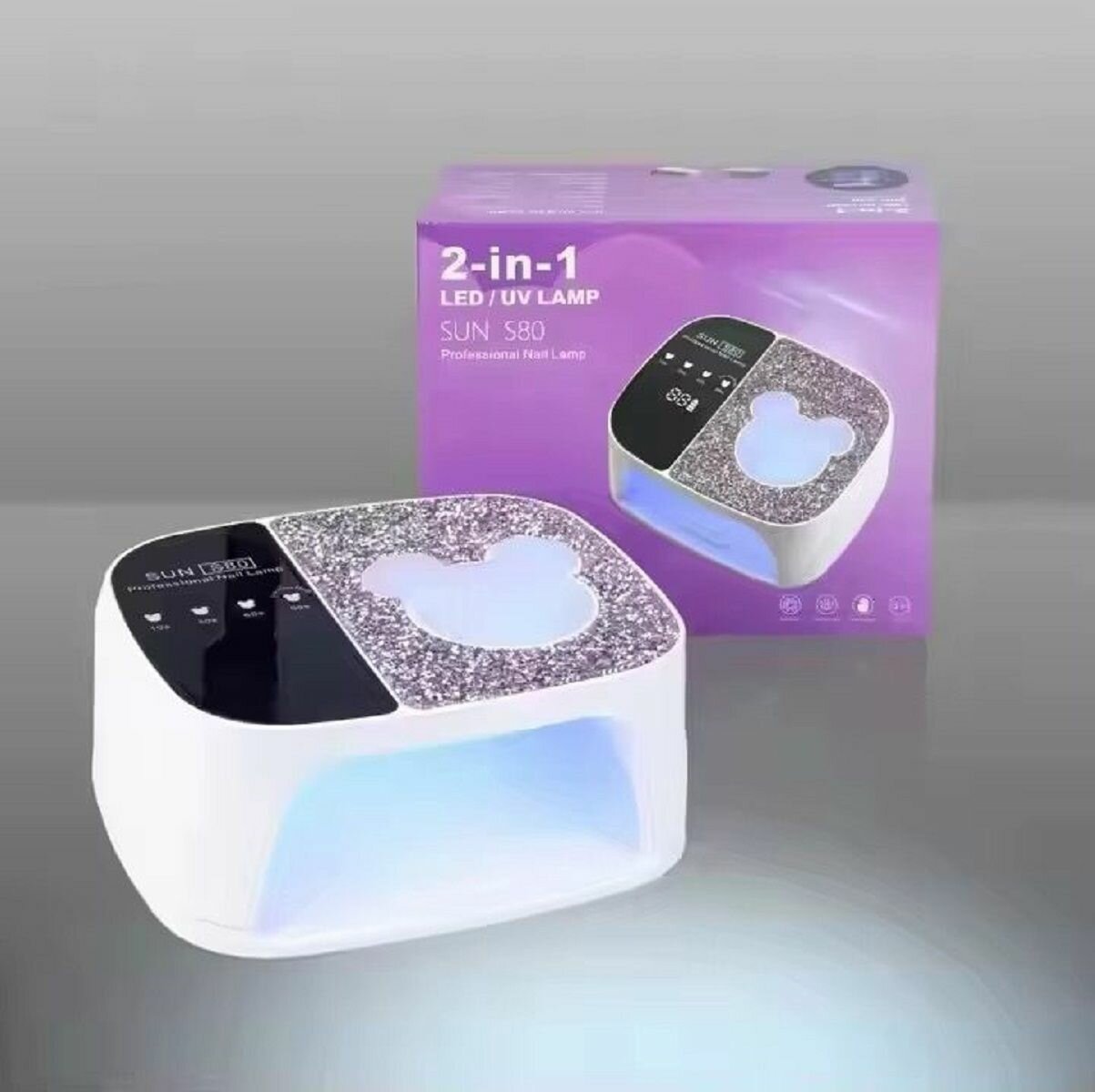 Лампа маникюрная аккумуляторная c мощностью 168W