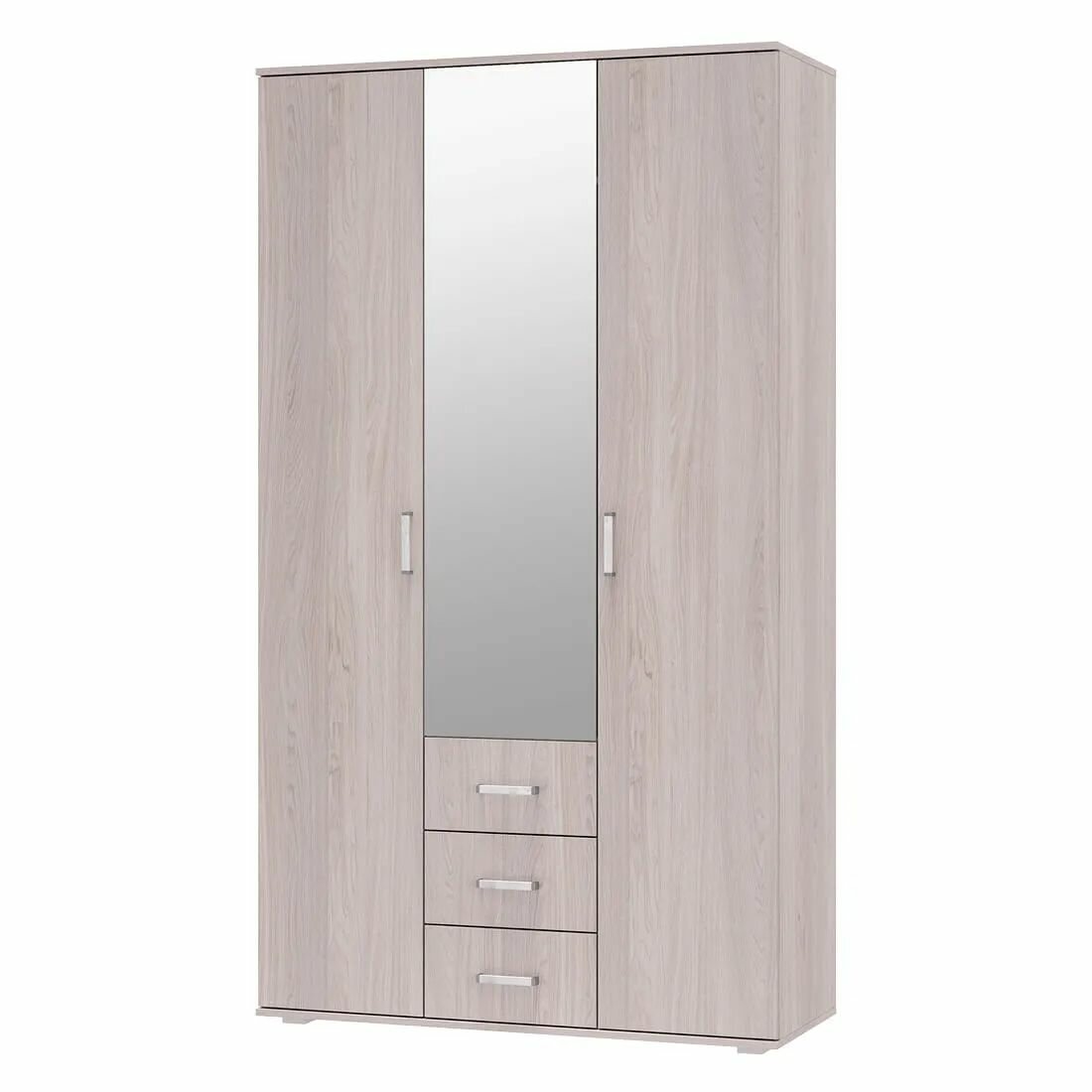 "Белла" шкаф 3-х створчатый венге/ясень белый (BTS)