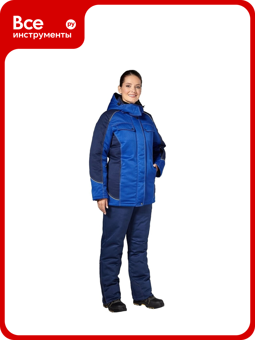 Зимний костюм Эксперт Спецодежда Страйк василек/темно-синий, р. 56-58, рост 170-176 6446000071017