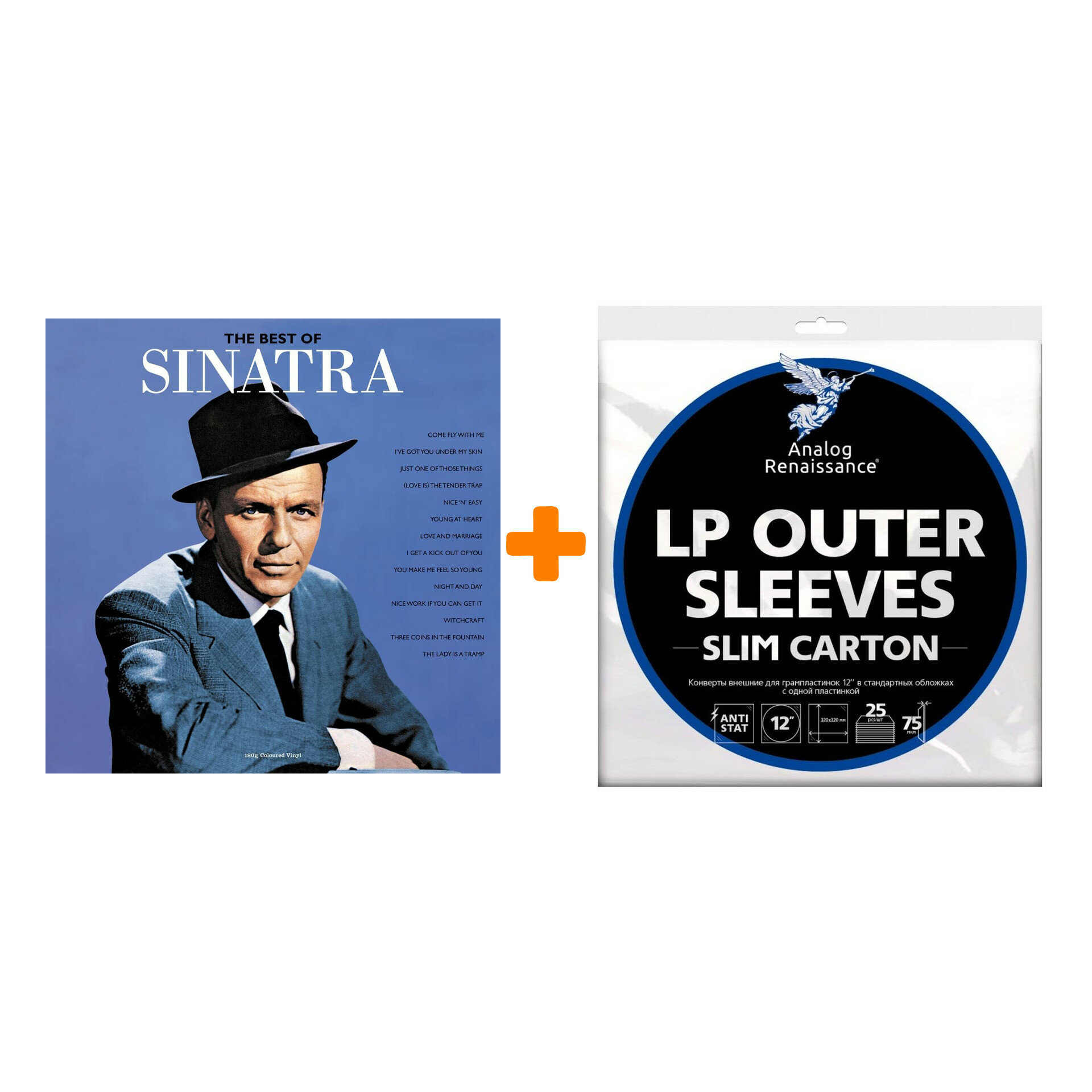 Sinatra Frank Best Of Coloured Blue Vinyl LP + Конверт внешний 12" Slim Carton 25шт