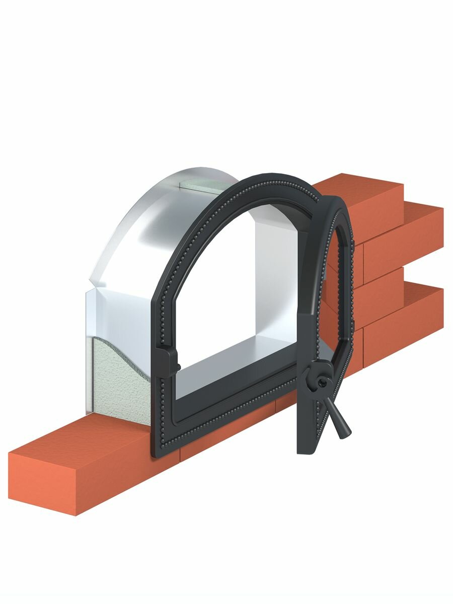 Тоннель монтажный для печной или каминной дверки Везувий 222, 223 (280х415х120)