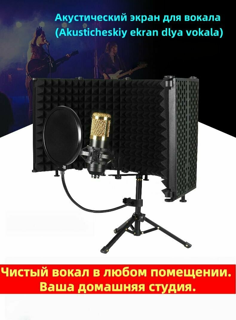 Три двериАкустический экран для вокала (Akusticheskiy ekran dlya vokala), Без подставки
