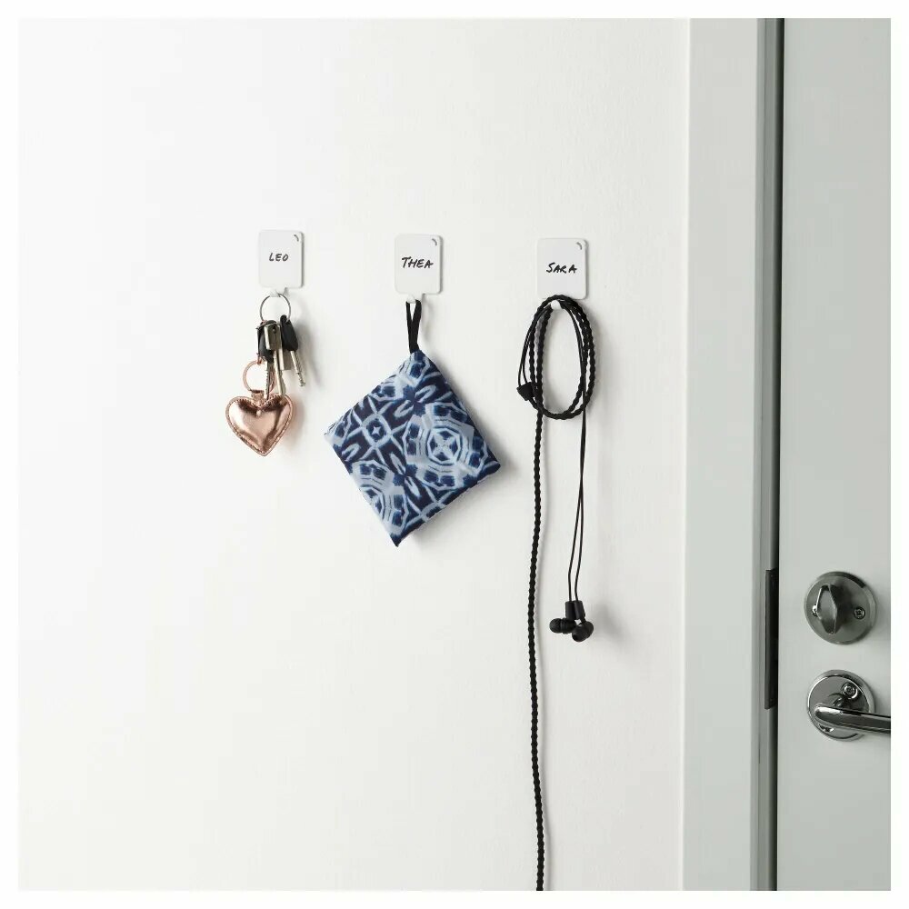 IKEA PLUTT - крючок, белый — фото 1